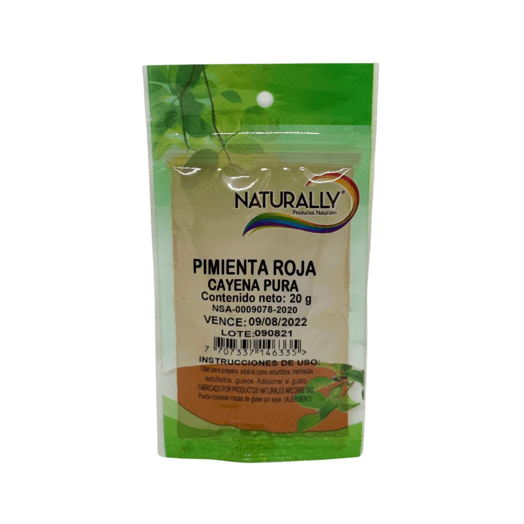 Pimienta Roja Cayena 20 gr - Naturally